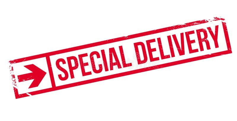 Selo da entrega especial ilustração do vetor. Ilustração de borracha ...