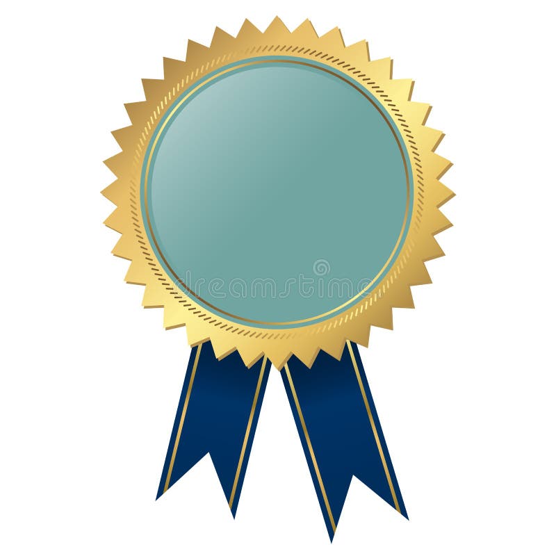 Selo Da Qualidade - Azul Do Molde Ilustração do Vetor - Ilustração de ...