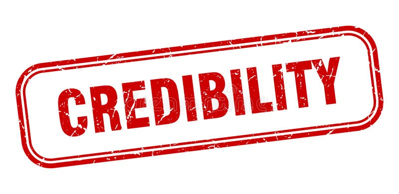 Selo De Credibilidade. Sinal De Grunge Quadrado De Credibilidade ...