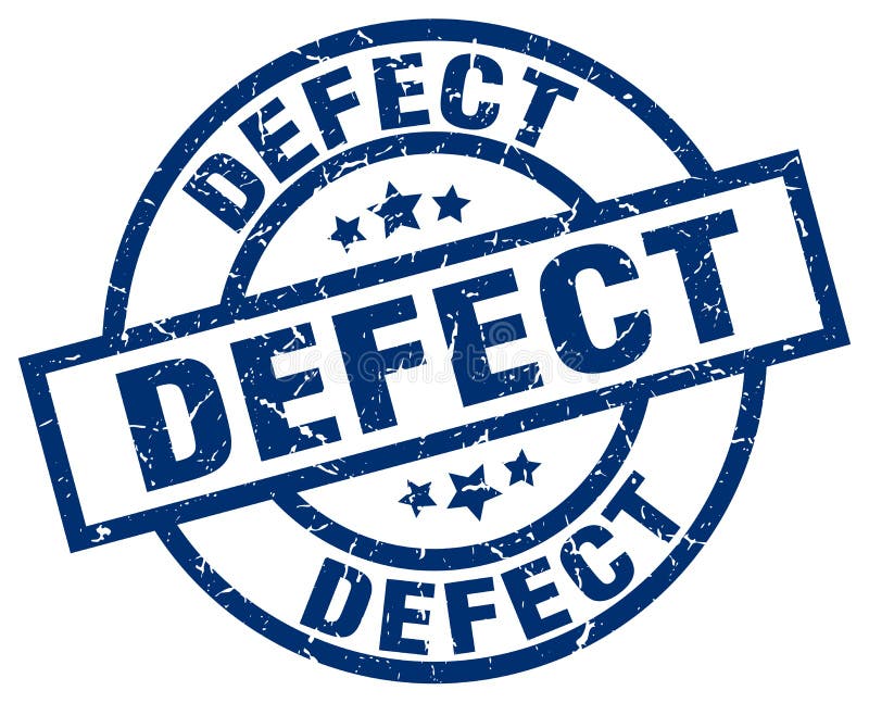 Selo do defeito ilustração do vetor. Ilustração de tinta - 122276201