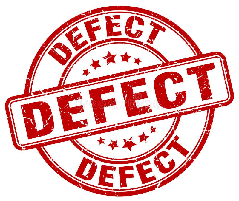 Selo do defeito no branco ilustração do vetor. Ilustração de insecure ...