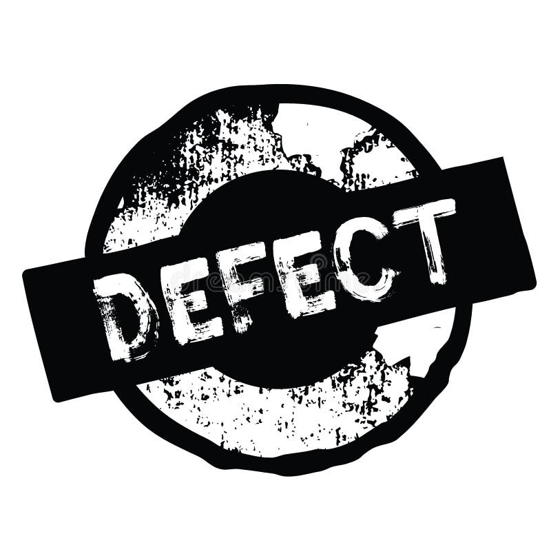 Selo do defeito no branco ilustração do vetor. Ilustração de ...