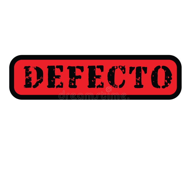 Selo do defeito no branco ilustração do vetor. Ilustração de garantia ...