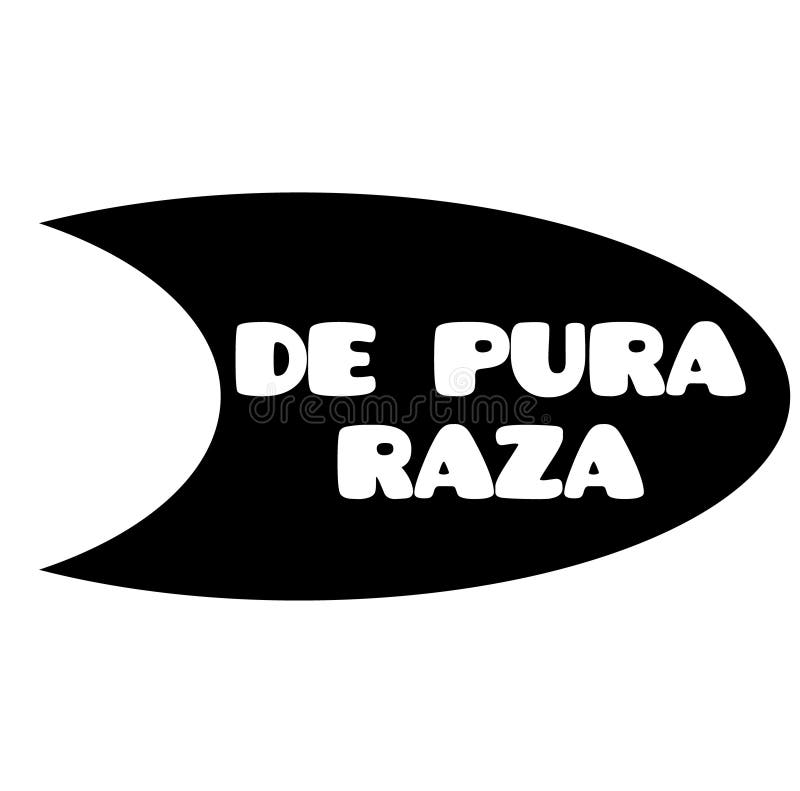 Selo Do Puro-sangue No Branco Ilustração do Vetor - Ilustração de puro ...