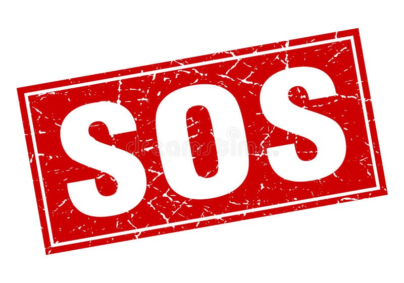 Selo do SOS ilustração do vetor. Ilustração de descascador - 97901445