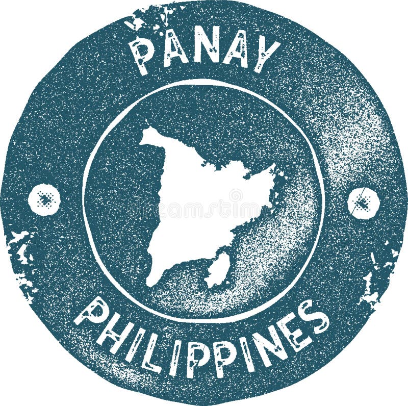 Selo Do Vintage Do Mapa De Panay Ilustração do Vetor - Ilustração de ...
