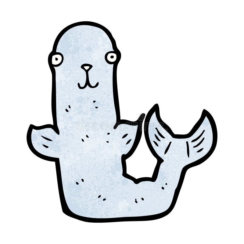 Selo dos desenhos animados ilustração stock. Ilustração de cartoon ...