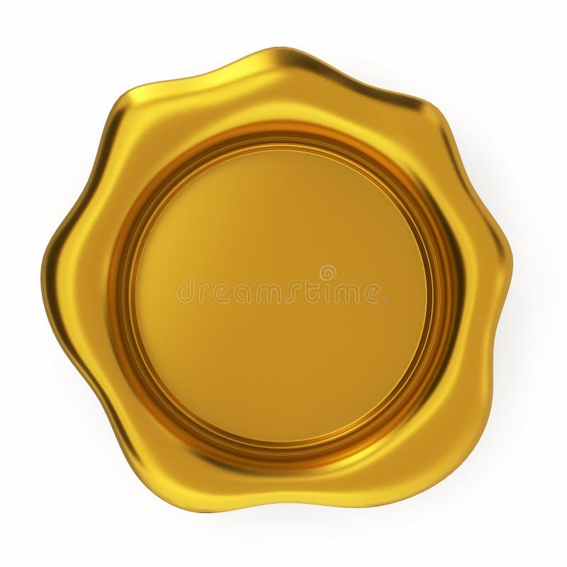 Selo dourado ilustração stock. Ilustração de selo, correio - 35427214