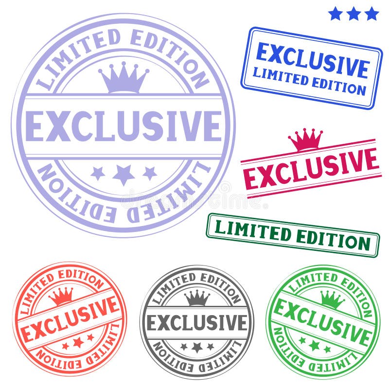 Selo exclusivo do vetor ilustração do vetor. Ilustração de pedido ...