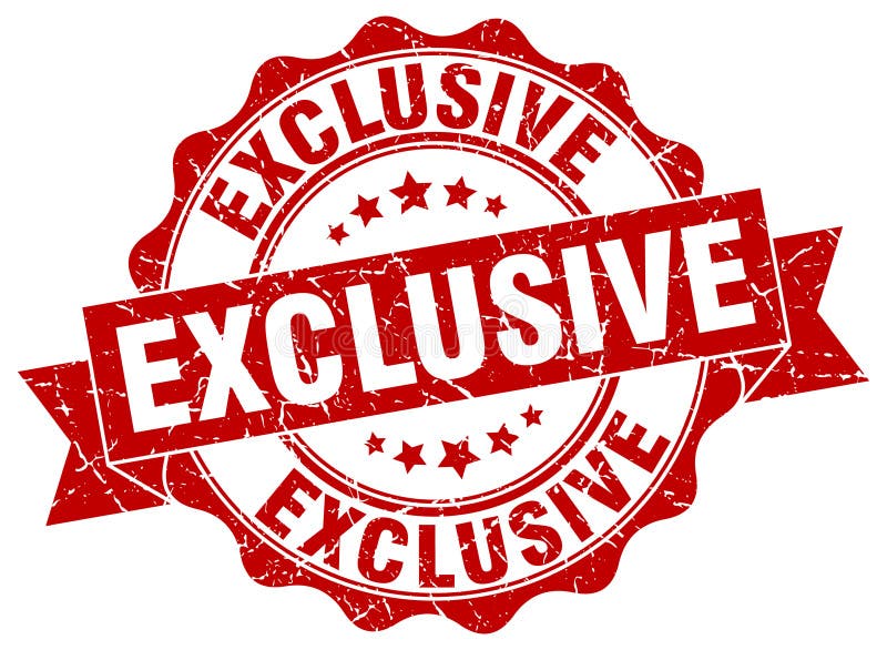 Selo exclusivo ilustração do vetor. Ilustração de faixa - 94843435