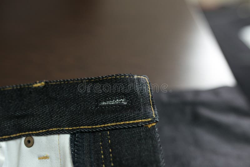 Selvedge Denim Jeans Closeups Stock Photo - Image of objects, isolated ...