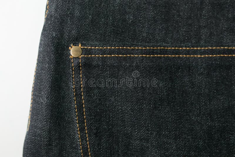 Selvedge Denim Jeans Closeups Stock Image - Image of fashion ...