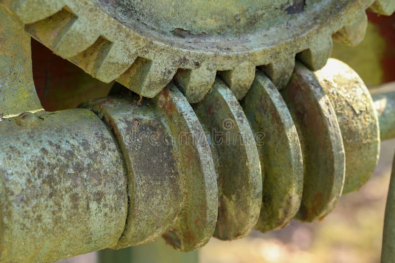 Sem-fim-engrenagem imagem de stock. Imagem de mecânico - 113426093
