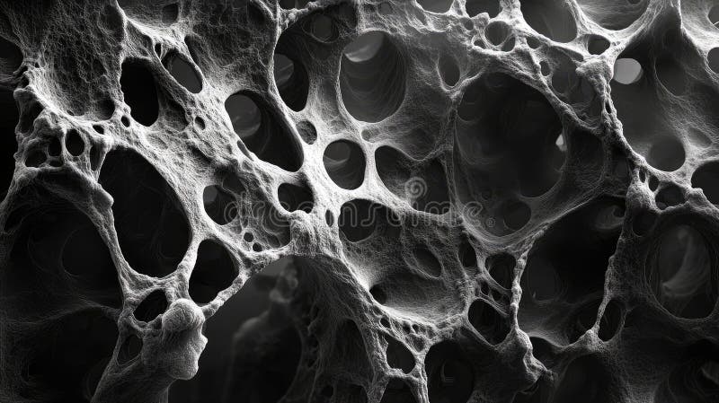 SEM Image of Carbon Nanomaterial Surface Under Top Light: Nanoscale ...