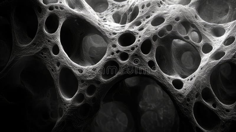 SEM Image of Carbon Nanomaterial Surface Under Top Light: Nanoscale ...