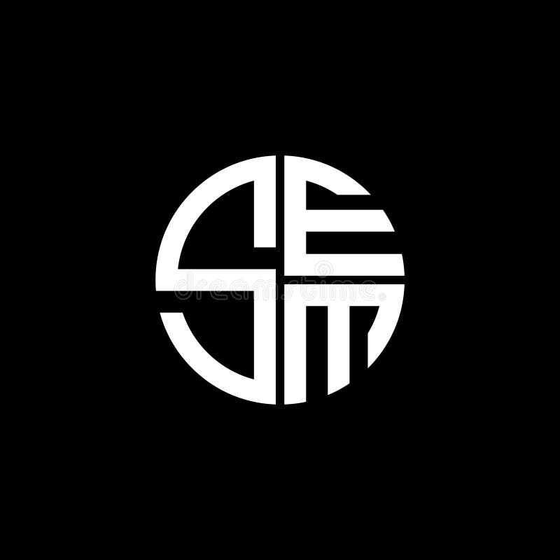 SEM Logo SEM Icon SEM Monogram SEM Letter Minimalist Circle Flat Unique ...