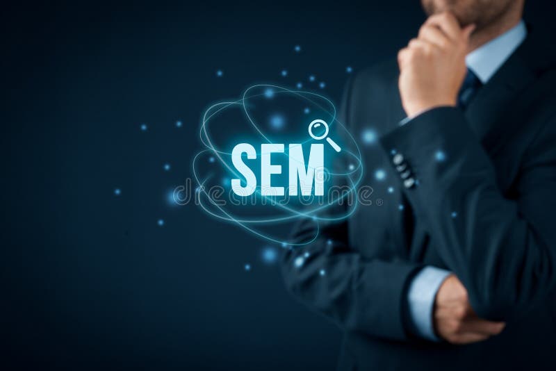 SEM Search Engine Marketing Stock Photo - Image of marketing ...