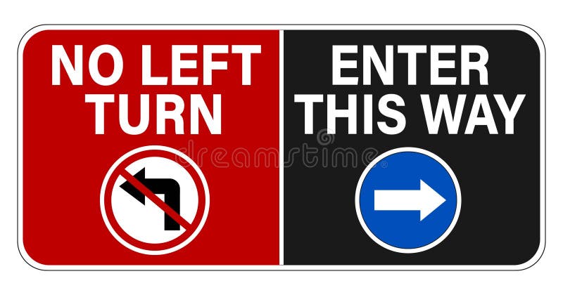 Sem Sinal De Esquerda De Volta Junto Com Enter Deste Modo. Símbolos E ...