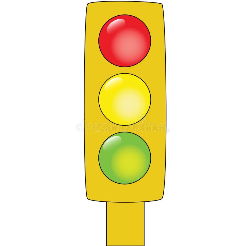 Semafori Con Icona a Forma Di Pannello Solare Illustrazione Vettoriale ...