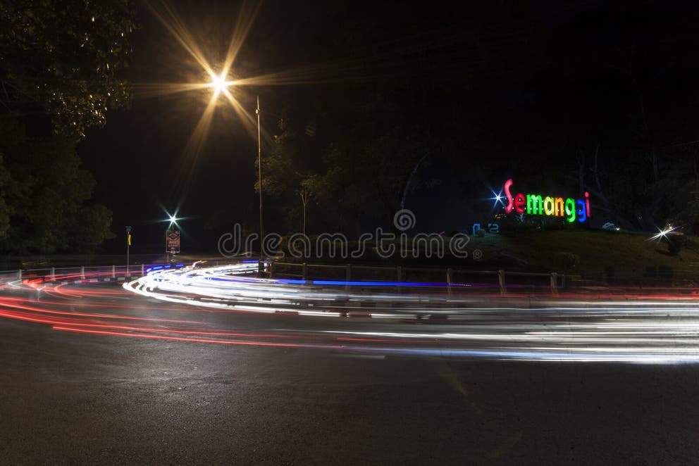 Semanggi Bridge editorial image. Image of nigth, color - 215067710