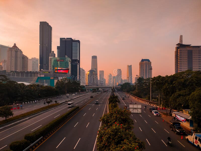 Semanggi Interchange, Jakarta Editorial Image - Image of skyline ...