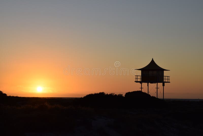 Semaphore Beach in Australia Stock Photo - Image of australia, sunset ...