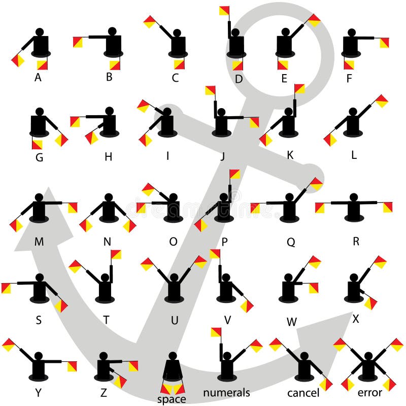 Black And White - Semaphore Stock Illustration - Illustration of lamp ...