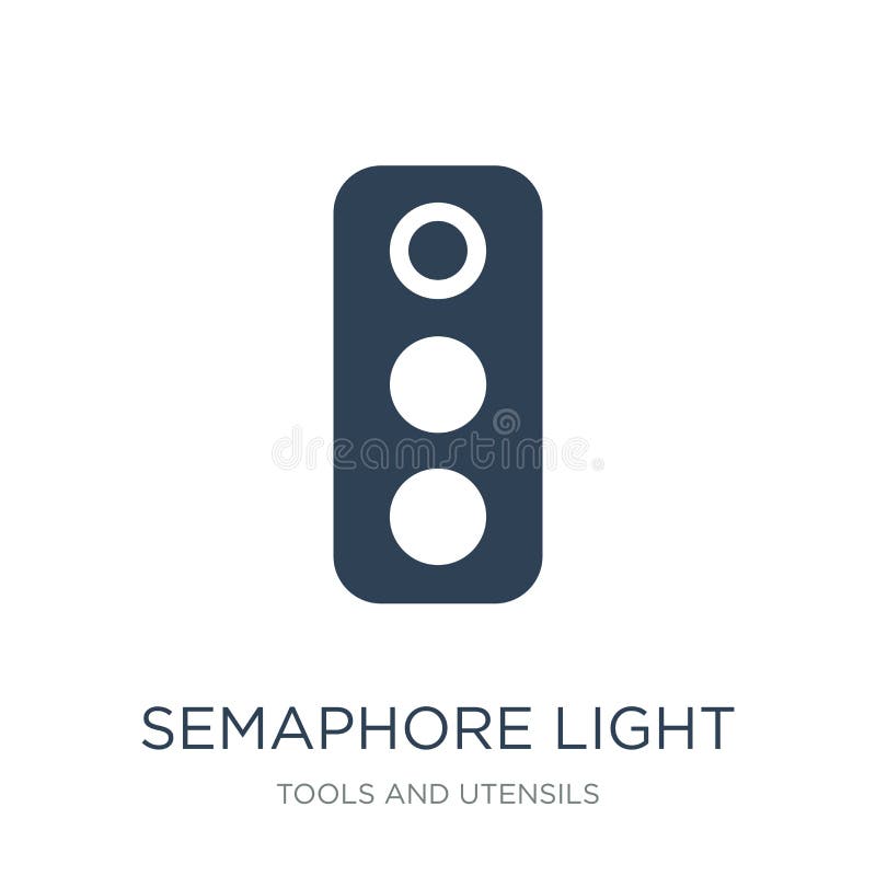 Semaphore Light Icon in Trendy Design Style. Semaphore Light Icon ...