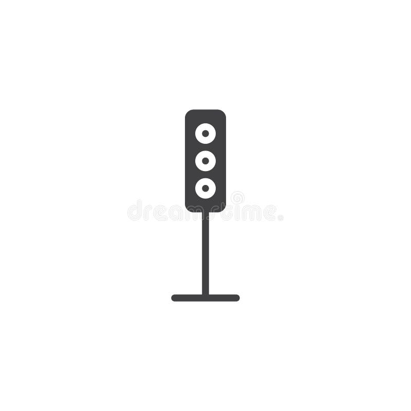 Semaphore vector icon stock vector. Illustration of glyph - 116928739
