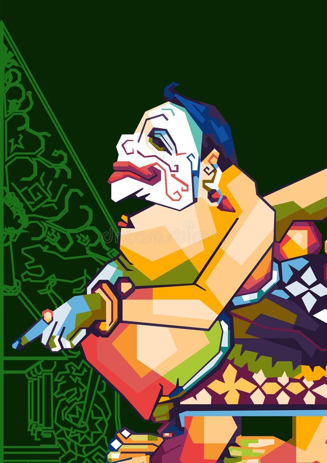 Wpap of Semar Puppet of Javanese Indonesia Editorial Photography ...