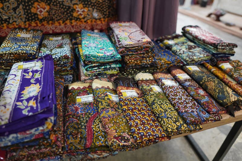 Lasem batik motif stock image. Image of shopping, batik - 258346477