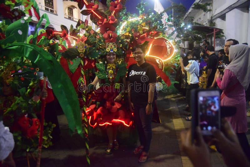 Semarang Night Carnival 2017 Editorial Stock Image - Image of theme ...