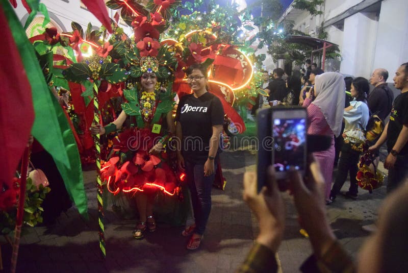 Semarang Night Carnival 2017 Editorial Stock Photo - Image of south ...