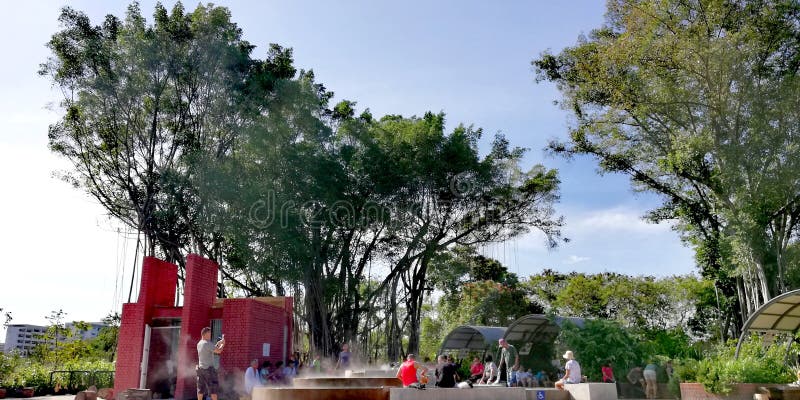 Sembawang Hot Springs in Singapore Editorial Photo - Image of steam ...