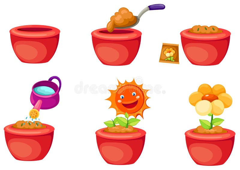 Sembrador de iconos ilustración del vector. Ilustración de verde - 13747559