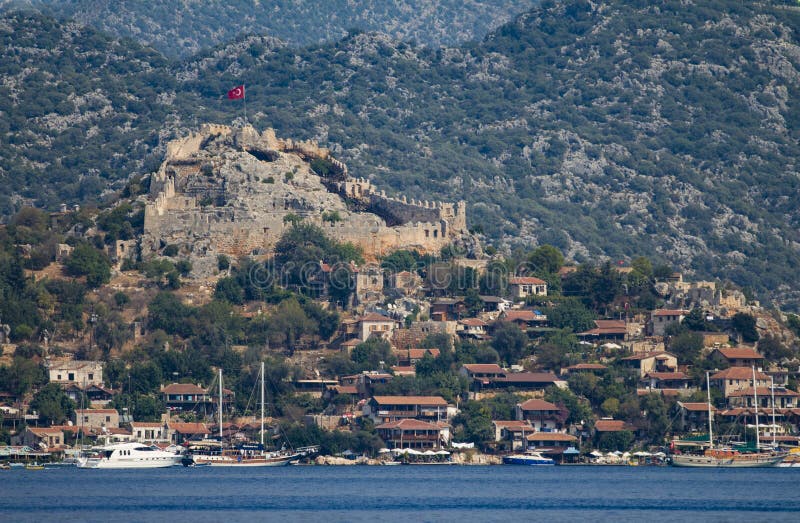 Semena castle stock photo. Image of kemer, tekirova - 103170230