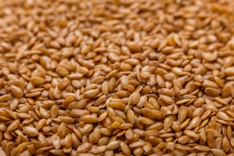 Sementes Do Linho Dourado Em Um Fundo Branco Imagem de Stock - Imagem ...