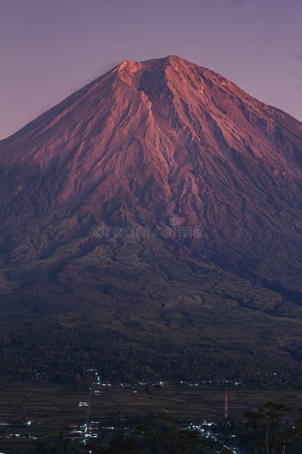 Semeru Mountain stock photo. Image of summit, view, badlands - 261708106