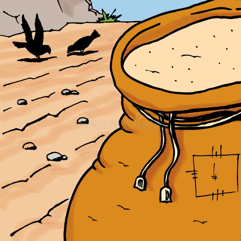 Semeur des graines illustration stock. Illustration du graines - 42765446