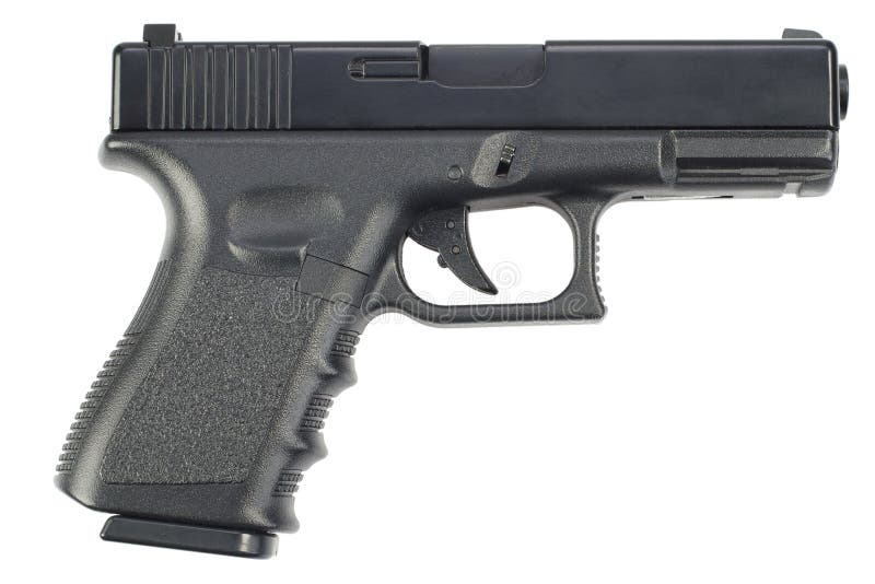 Handgun Glock 17 Isolated White Background Stock Photos - Free ...