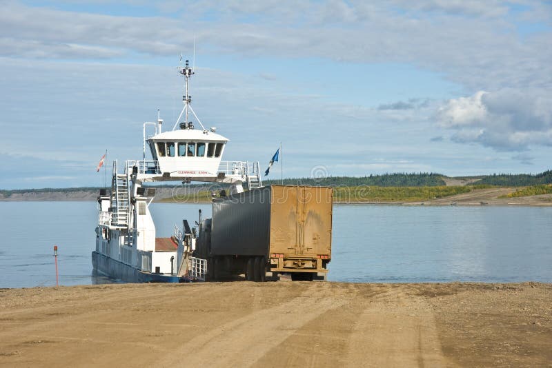 Deh Cho Bridge, Fort Providence, NWT, Canada Stock Image - Image of ...