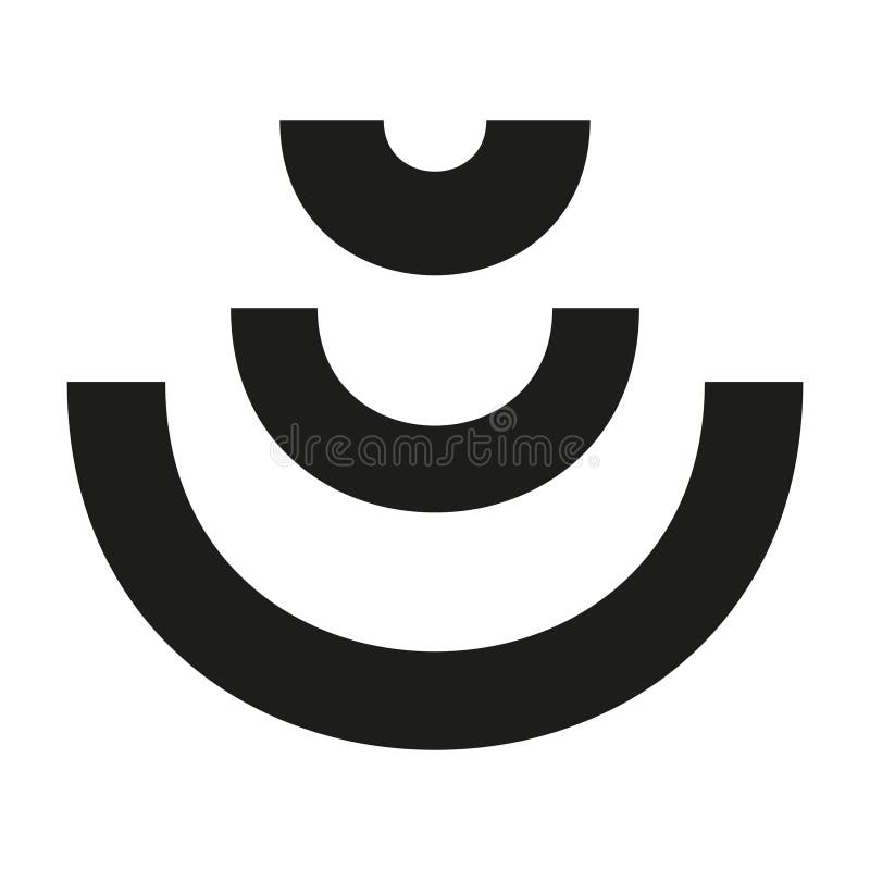 Semi Circle Pattern. Modern Geometric Design. Bold Abstract Layout ...