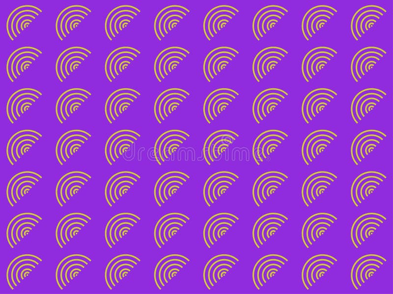 Semi Circles, Circles Cut in Half Vector Pattern. Simple Geometric ...