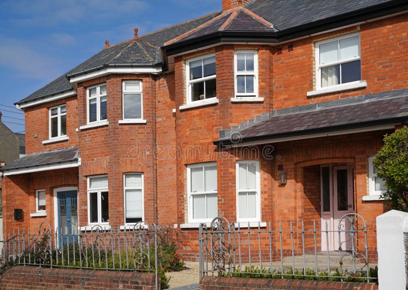 Semi-detached houses stock image. Image of detached - 273311473