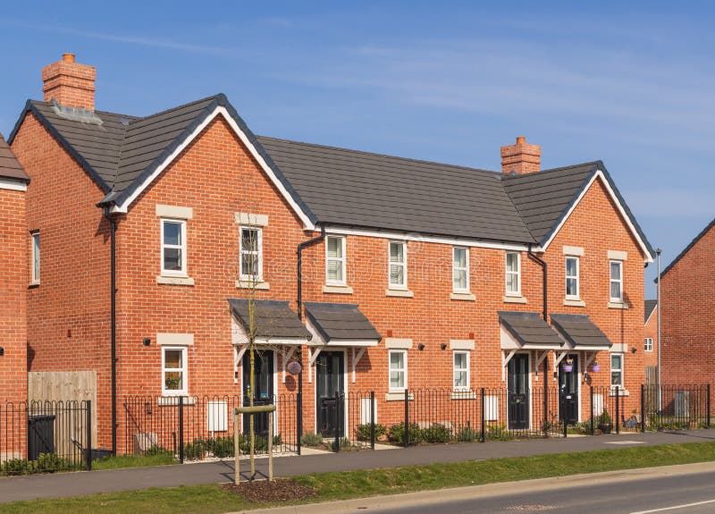 Semi Detached New Build Homes. UK Editorial Image - Image of ... Semi Detached New Build Homes. UK Editorial Image - Image of ...