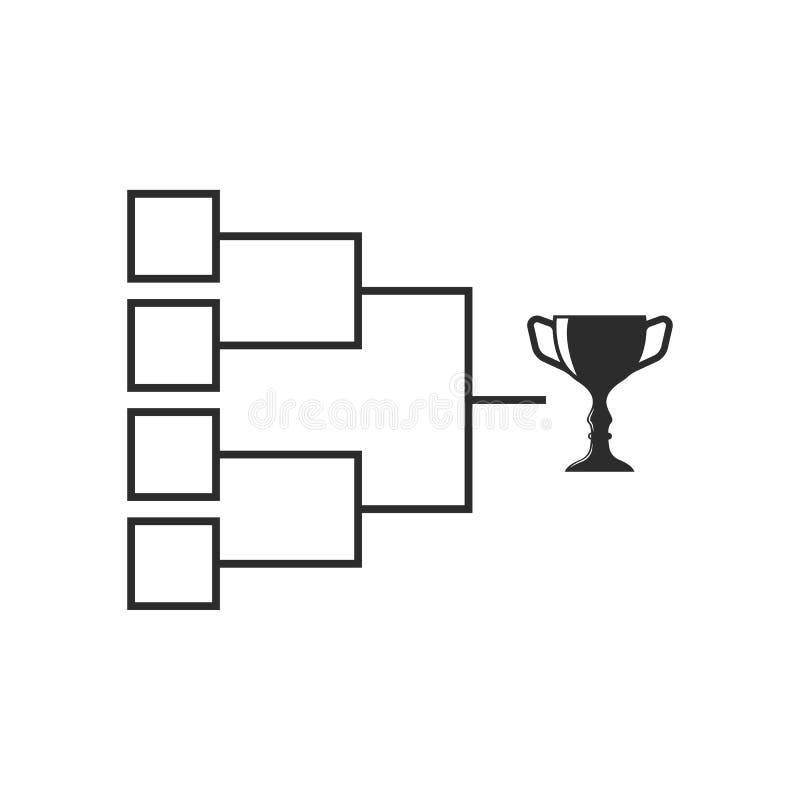 Semi Final Tournament Table Vector Icon Illustration Dessign Template ...