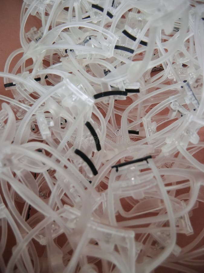 Semi-finished Molded Plastic Transparent Components Stock Photo - Image ...