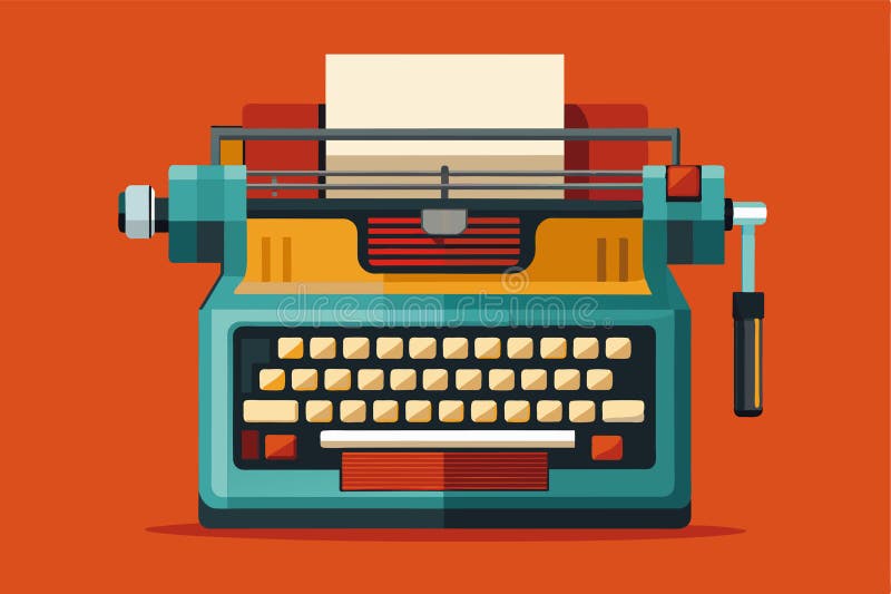 Typewriter Customizable Semi Flat Illustration Stock Illustrations – 2 ...