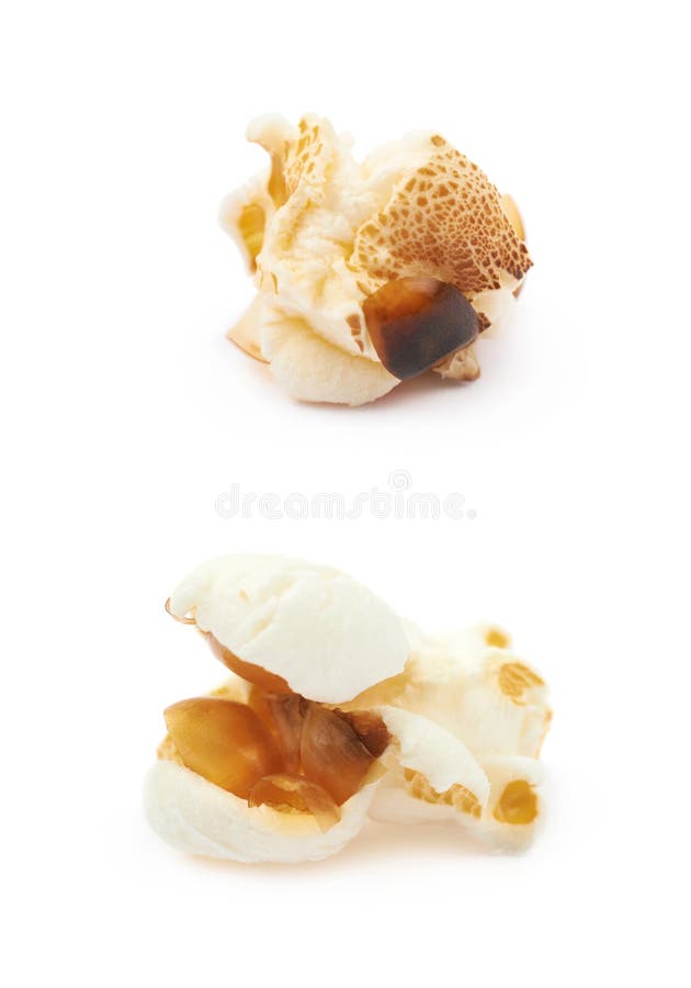 Semi-opened popcorn kernel stock image. Image of nutrition - 91973477