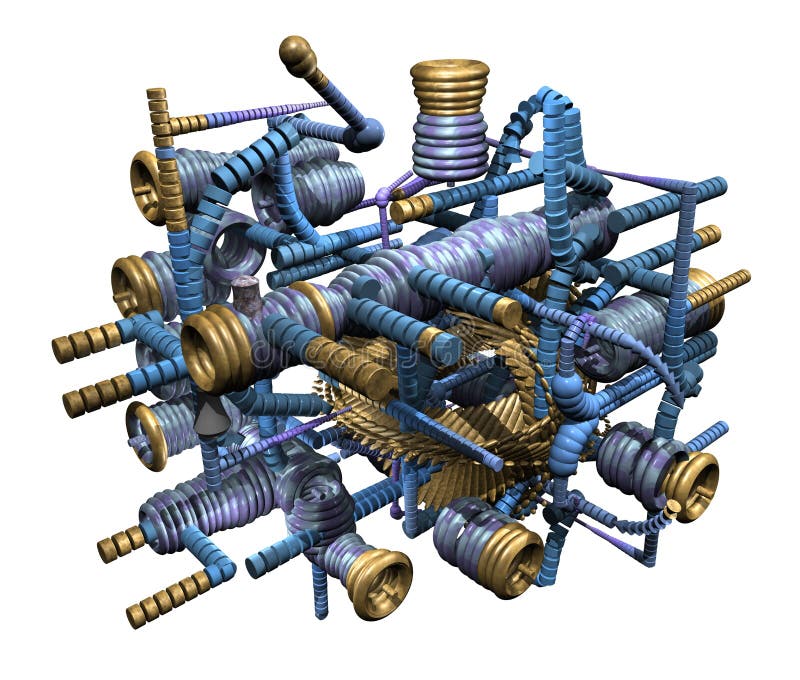 Semi-organic engine stock illustration. Illustration of tech - 13148723